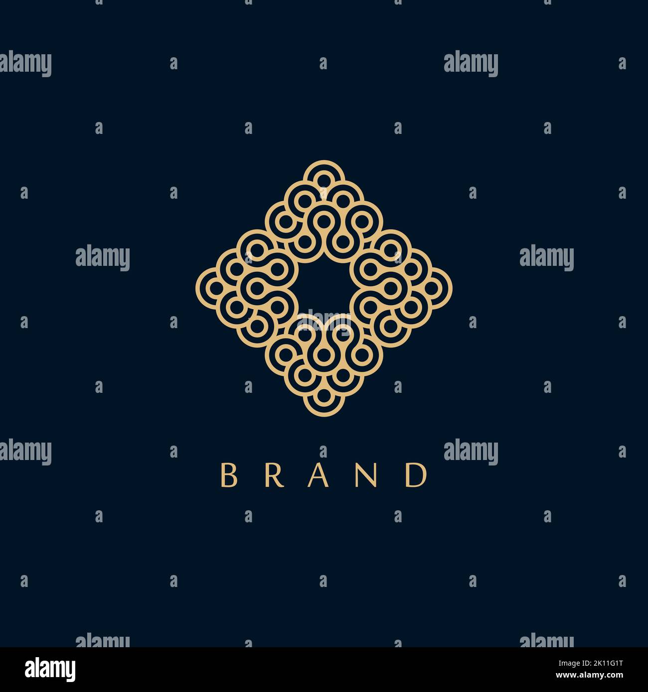 graceful monogram logo design template Stock Vector Image & Art - Alamy