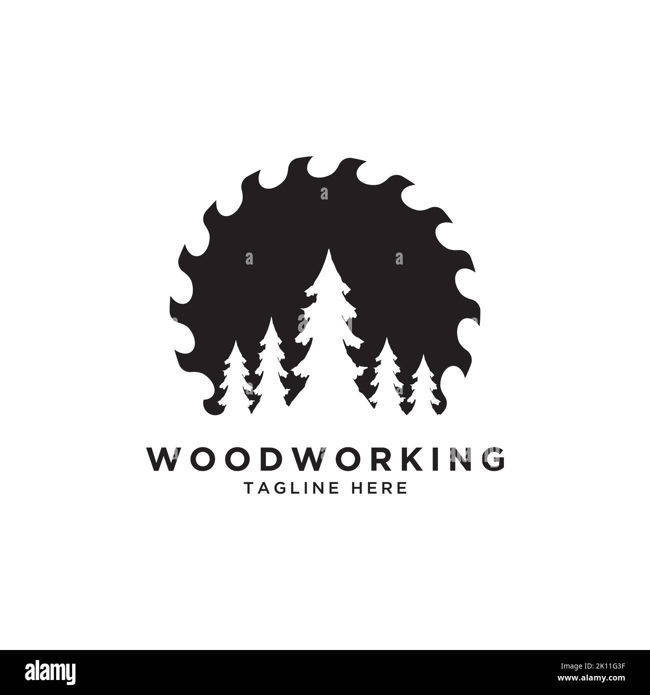 wood working symbol logo design. Creative icon for carpentry company ...