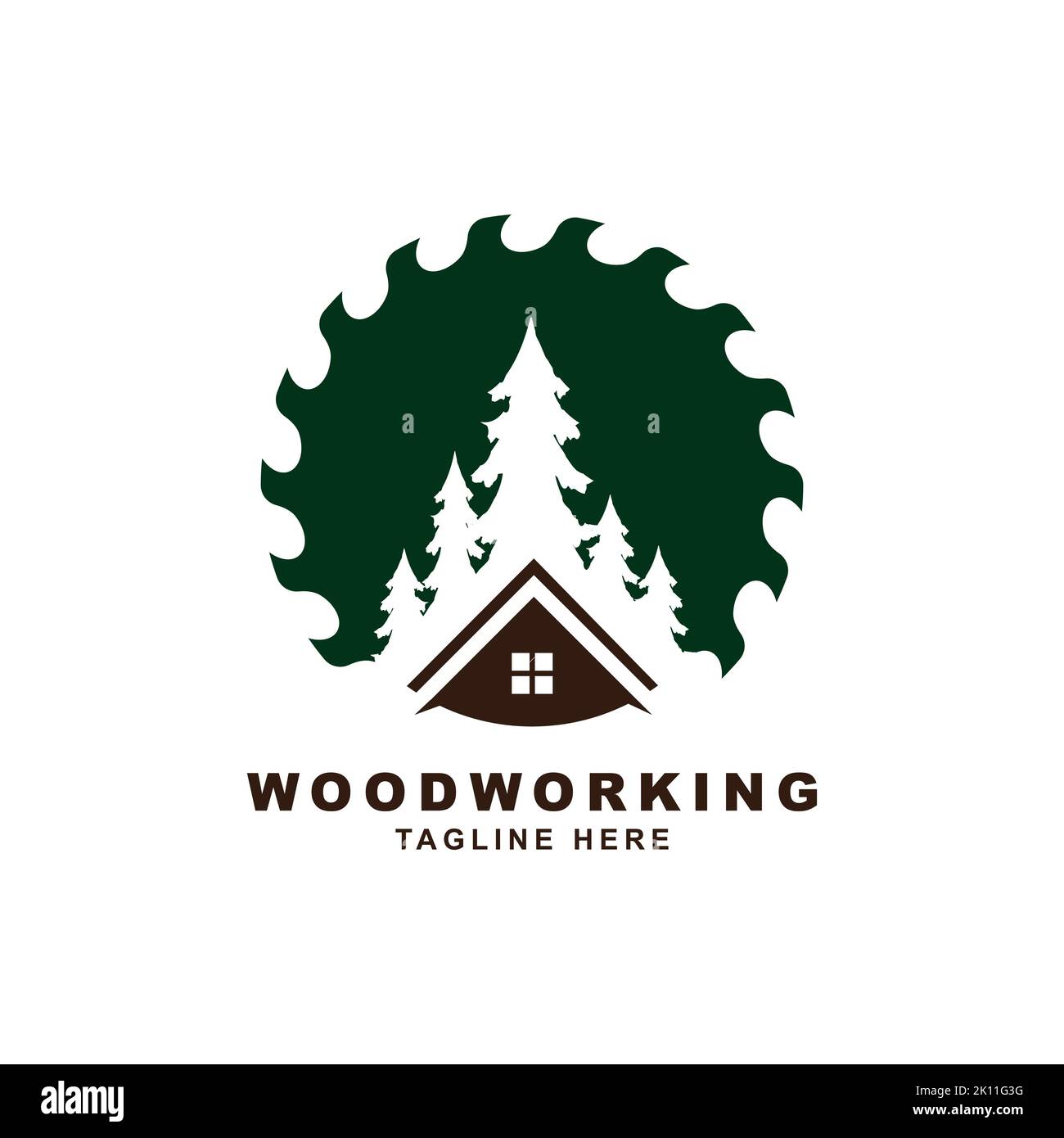 wood working symbol logo design. Creative icon for carpentry company ...