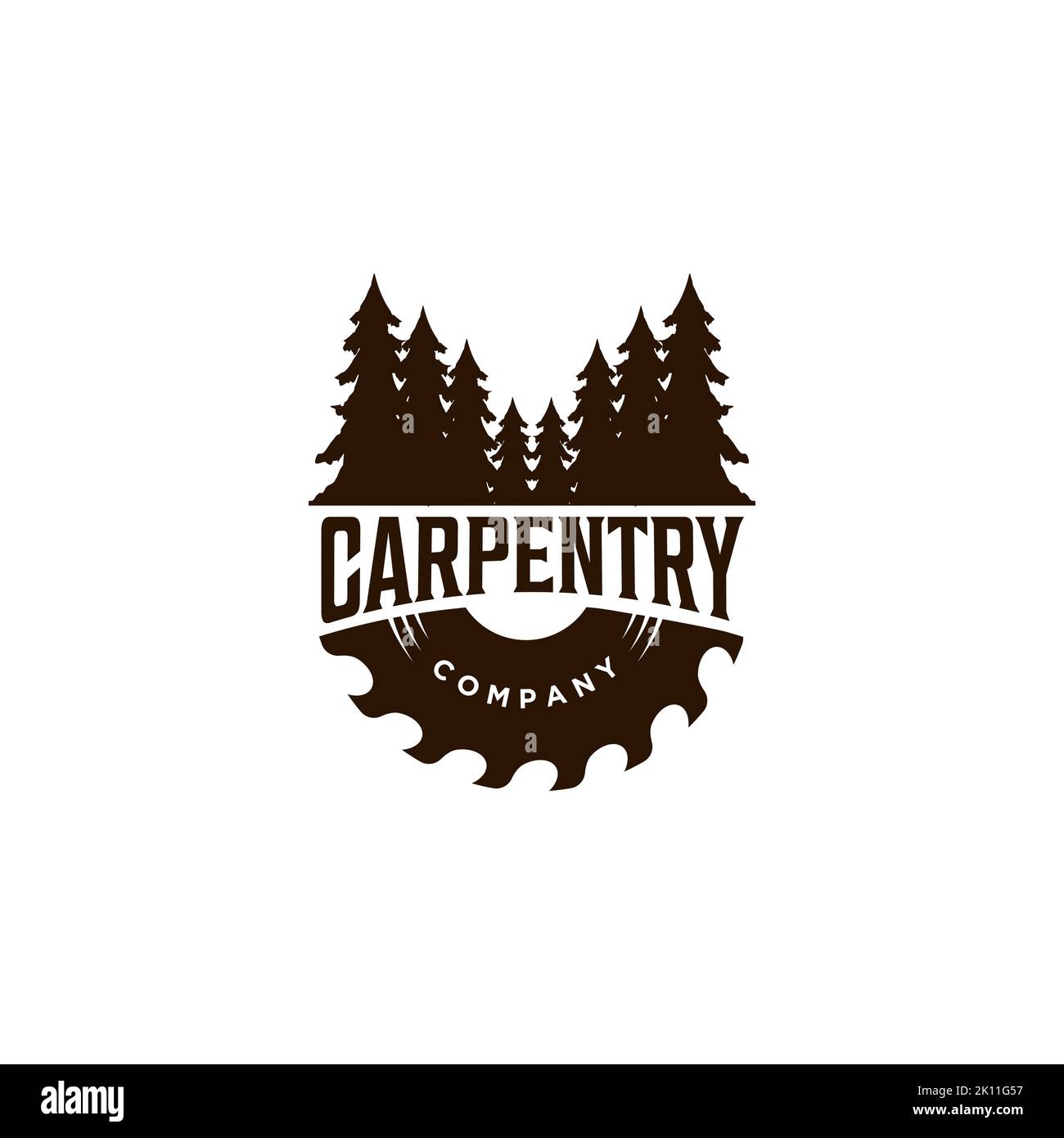 wood working symbol logo design. Creative icon for carpentry company ...