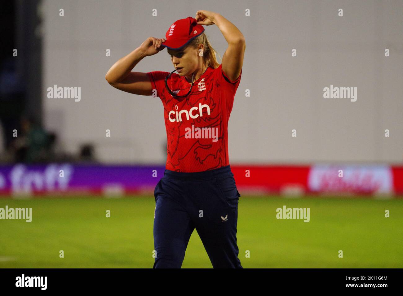 Derby, England, 13 September 2022. Freya Davies playing for England ...