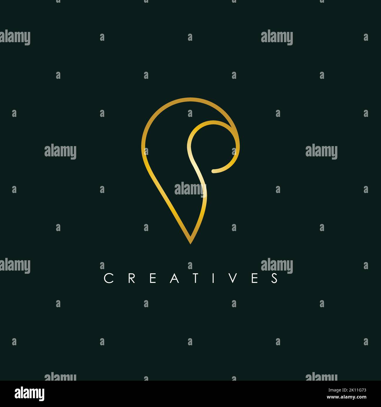 Letter P icon logo design template. creative initial P symbol Stock ...