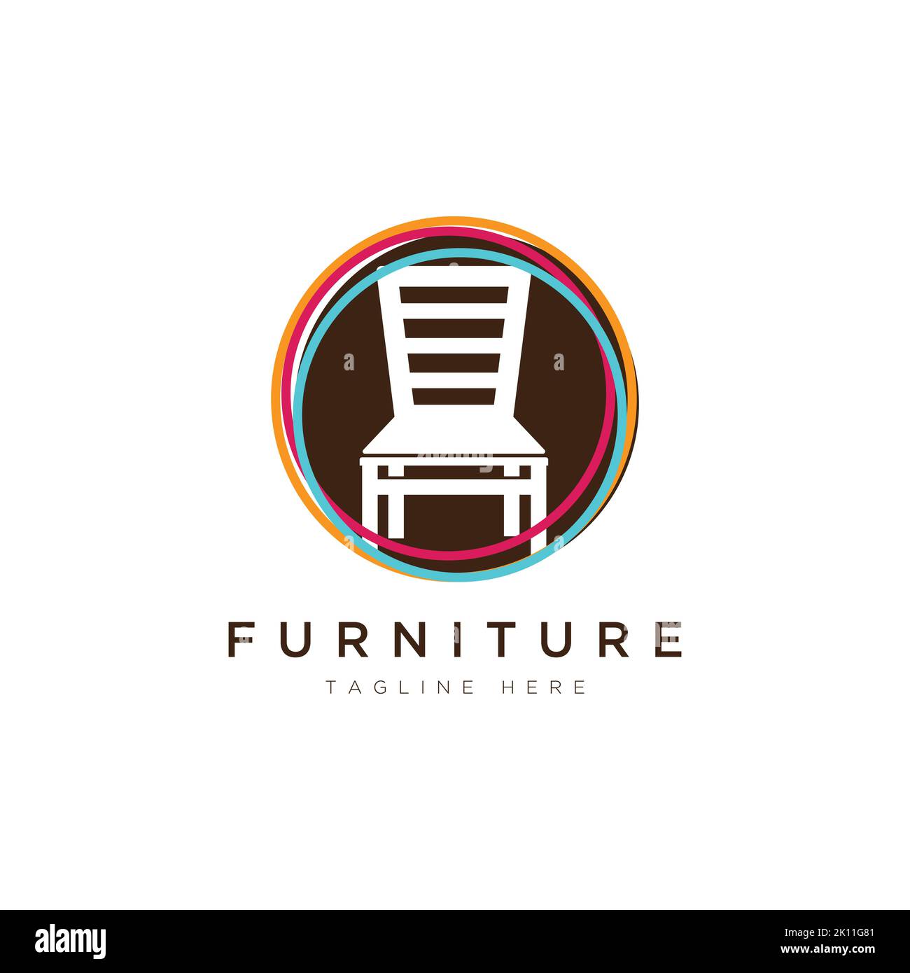 furniture logo design. Symbol and icon of chairs, sofas, tables, and ...