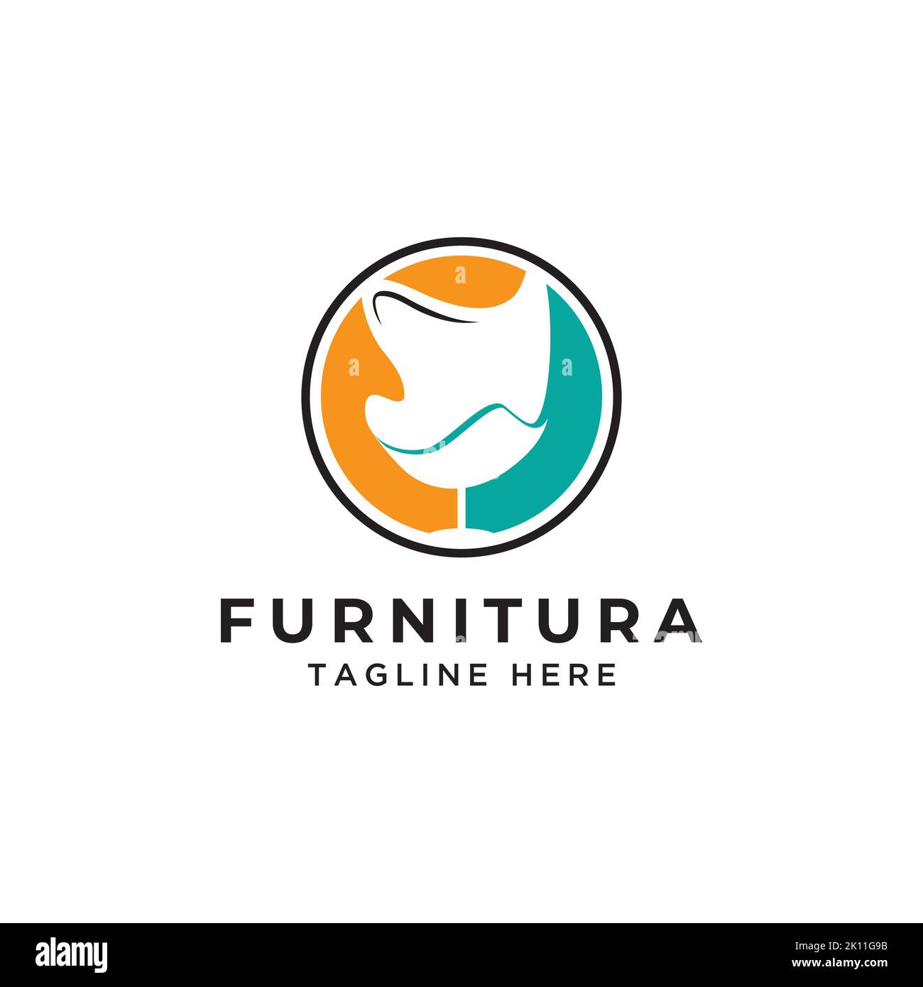 furniture logo design. Symbol and icon of chairs, sofas, tables, and ...
