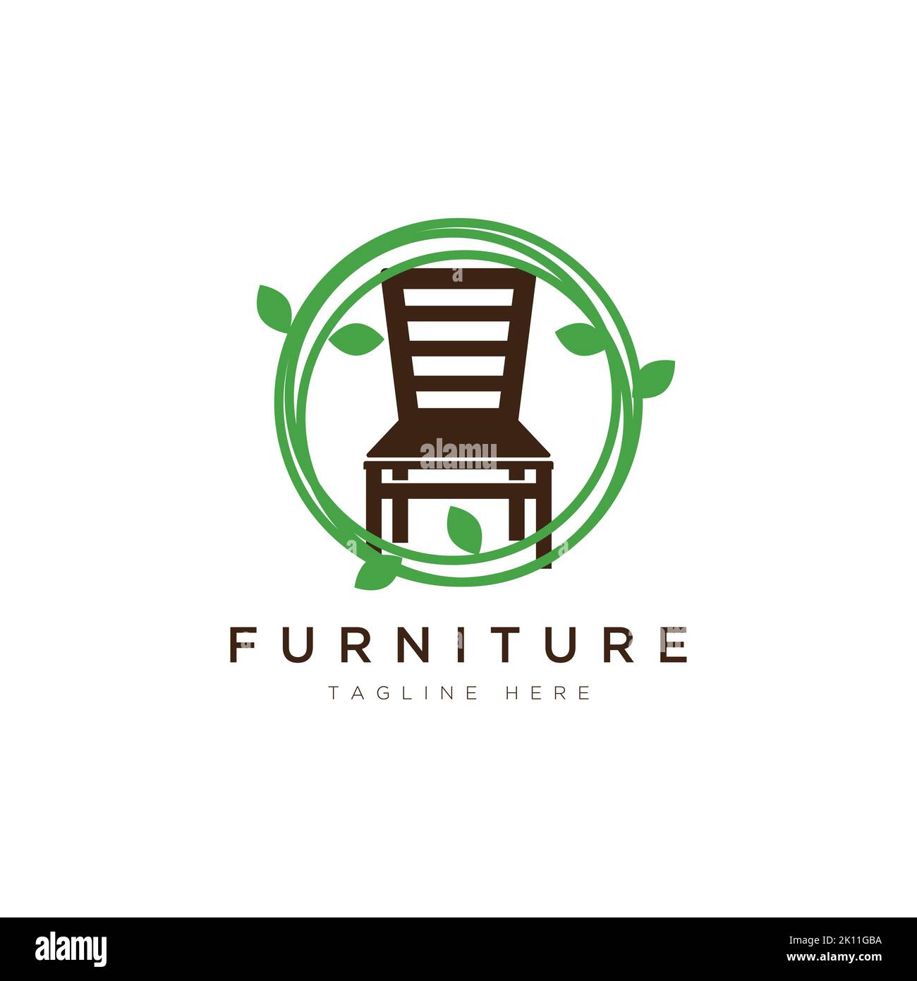 furniture logo design. Symbol and icon of chairs, sofas, tables, and ...