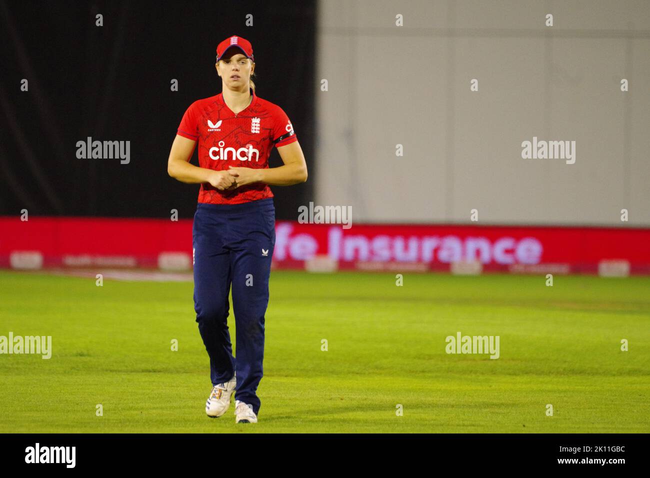 Derby, England, 13 September 2022. Freya Davies playing for England ...