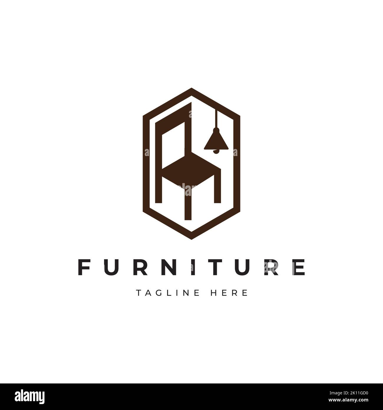 furniture logo design. Symbol and icon of chairs, sofas, tables, and ...