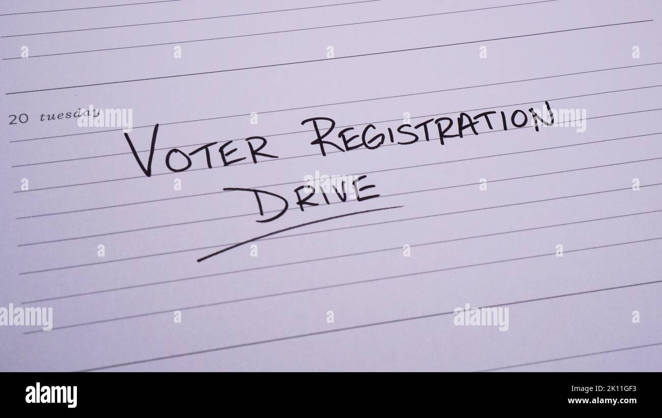 National voter registration day hi-res stock photography and images - Alamy