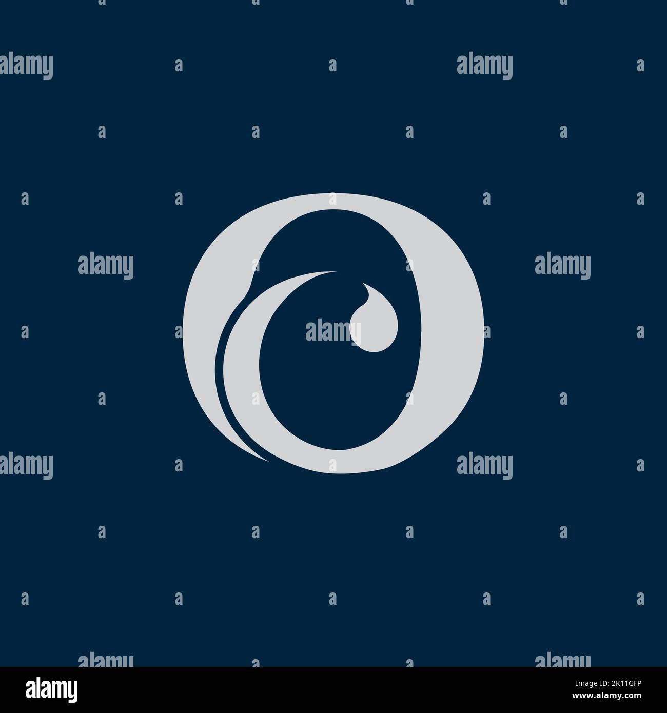 Letter O C icon logo design vector template. creative initial C O ...