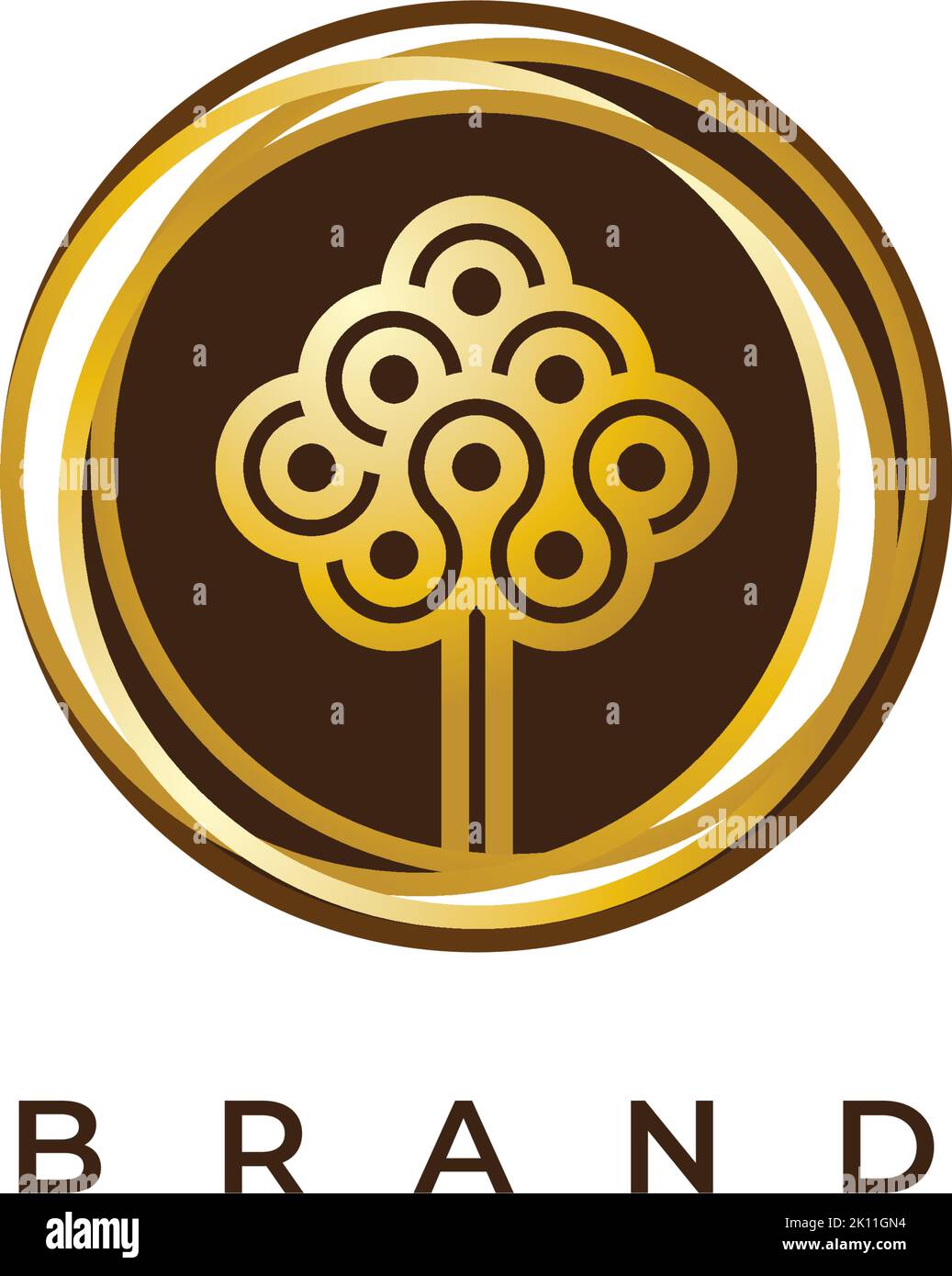 abstract tree logo design template. Creative tree logo inspiration ...