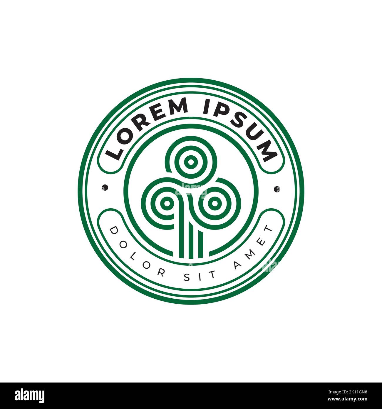 abstract tree logo design template. Creative tree logo inspiration ...