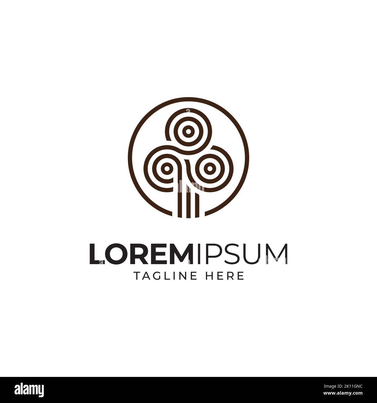 abstract tree logo design template. Creative tree logo inspiration ...