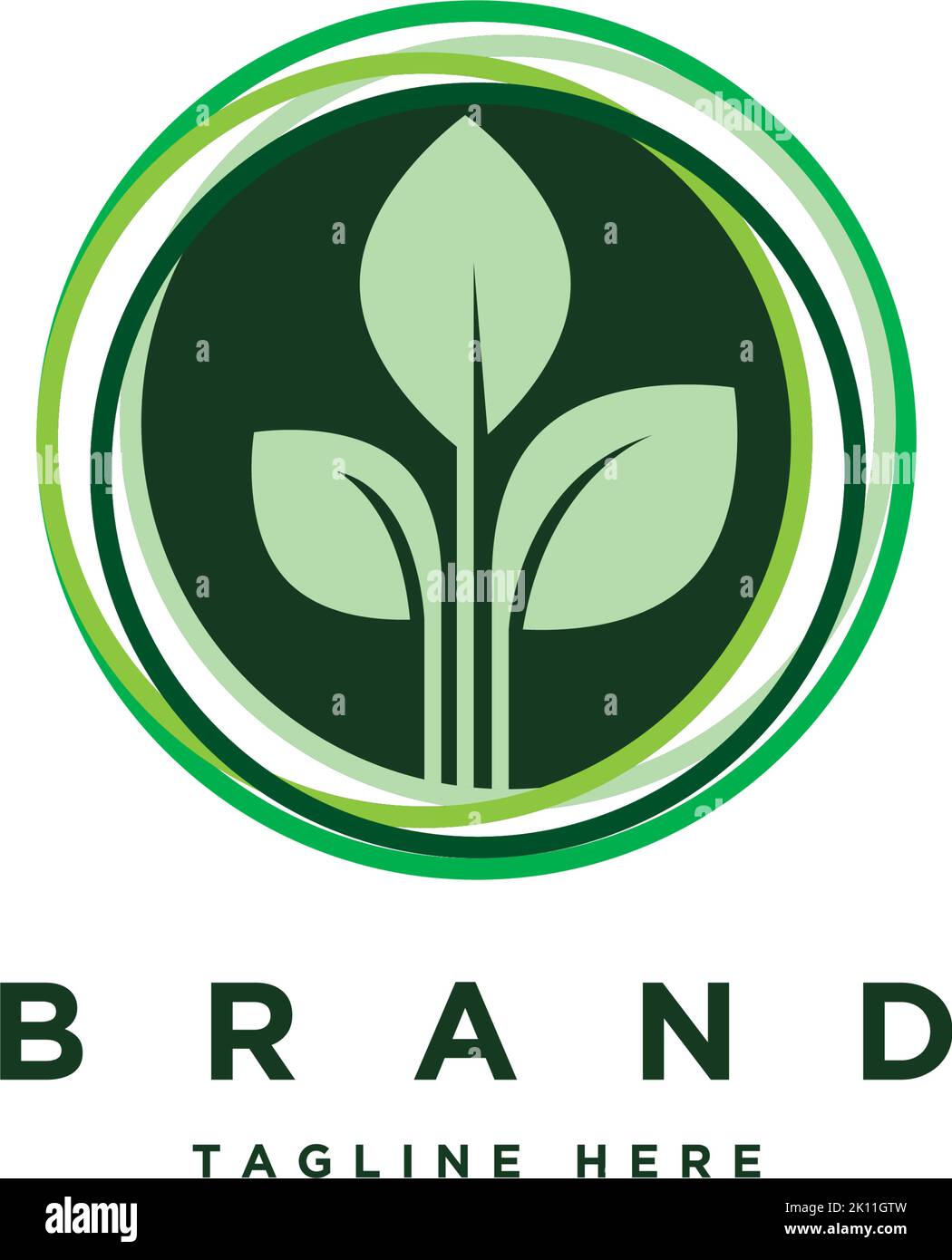 leaf in the circle logo design template. Organic logo design ... leaf in the circle logo design template. Organic logo design ...
