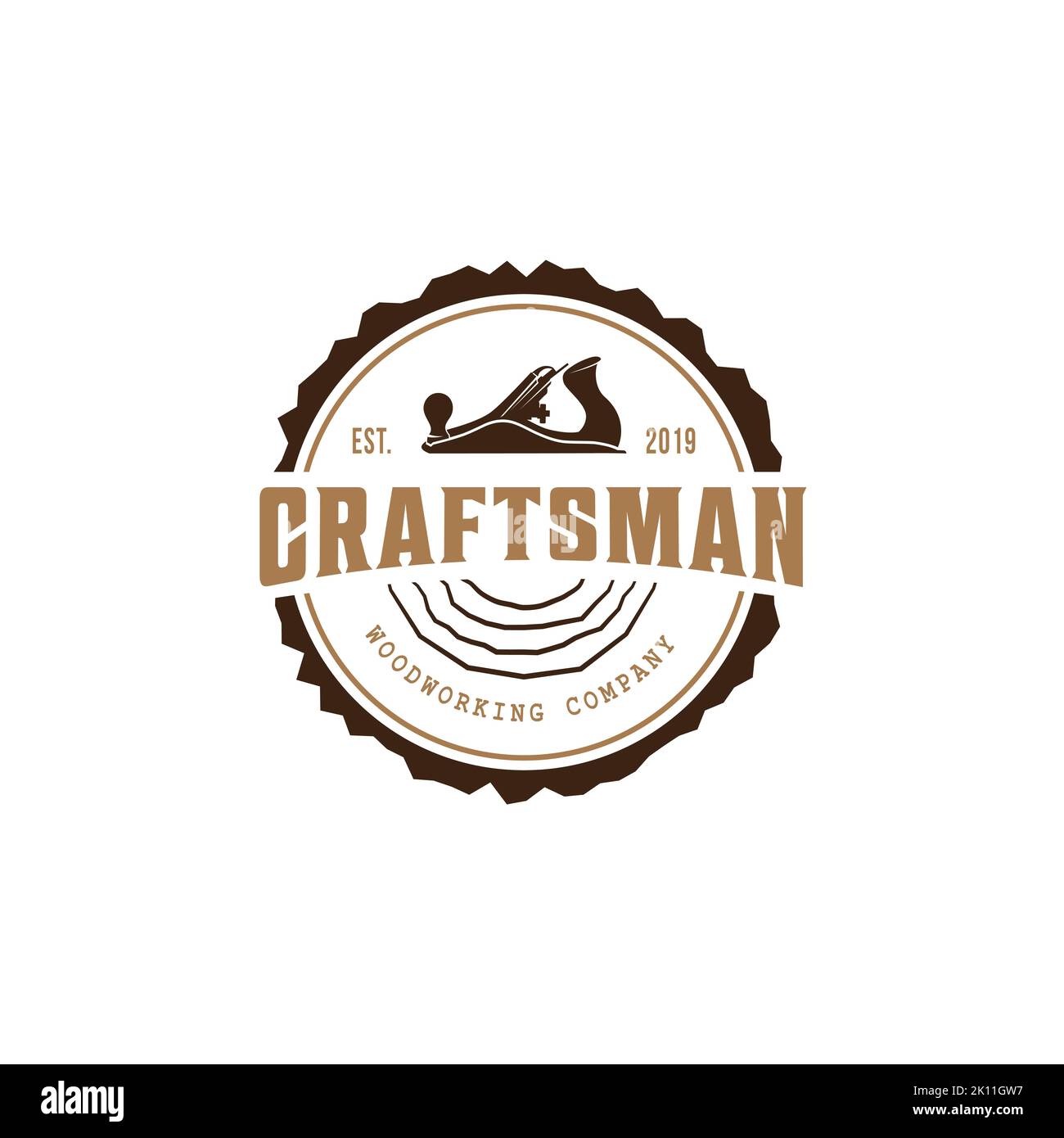 Wood Work Logo Design Template Creative Badge For Woodwork Company wood-work-logo-design-template-creative-badge-for-woodwork-company