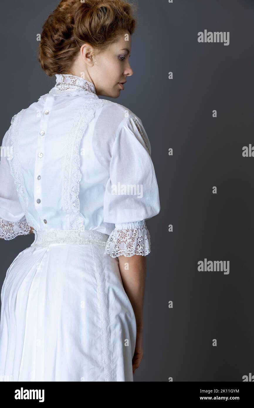 Edwardian lady corset hi-res stock photography and images - Alamy