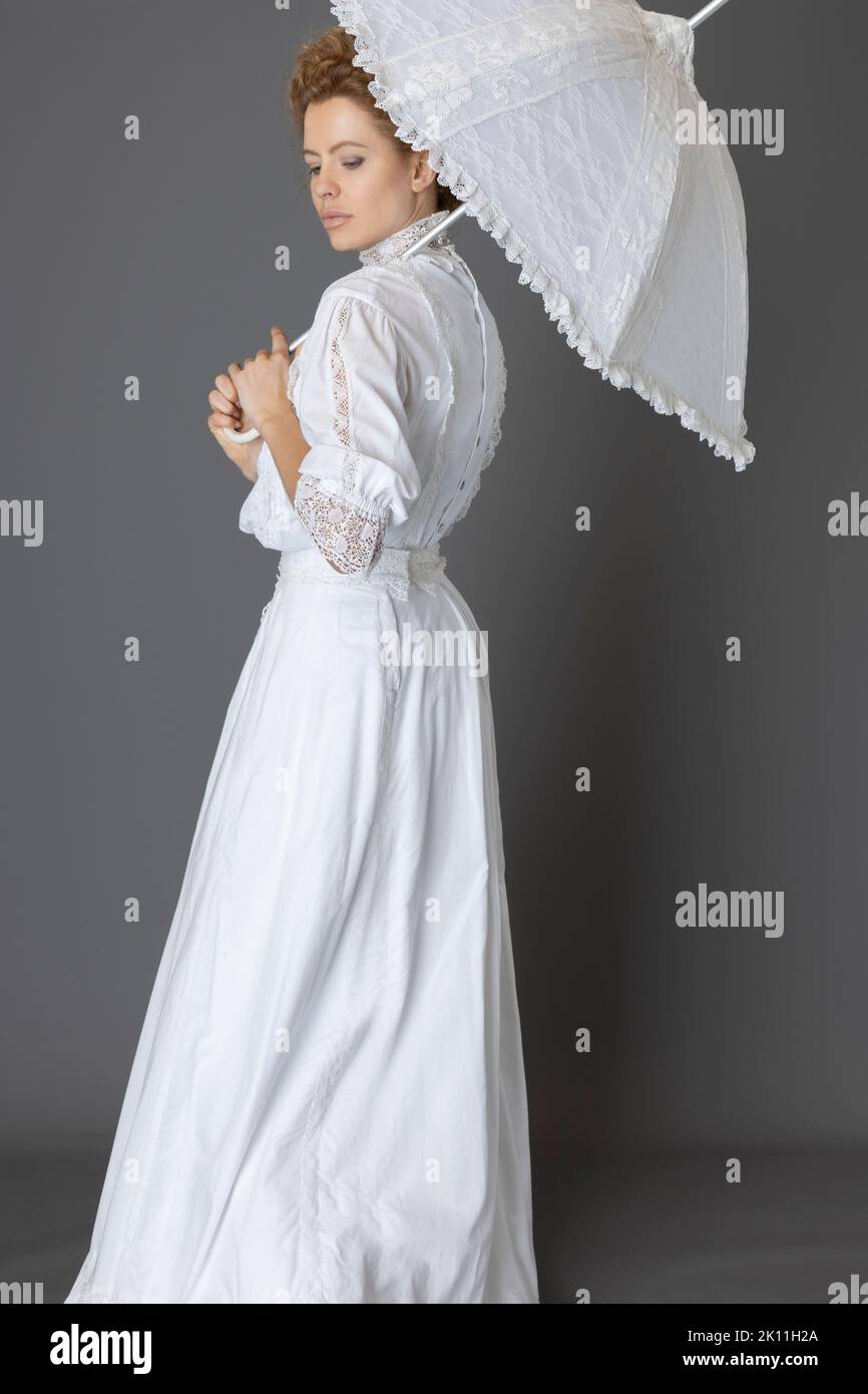 Edwardian lady corset hi-res stock photography and images - Alamy