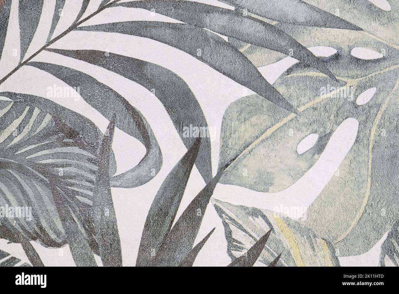 White ceramic tiles with leaf patterns close-up Stock Photo - Alamy