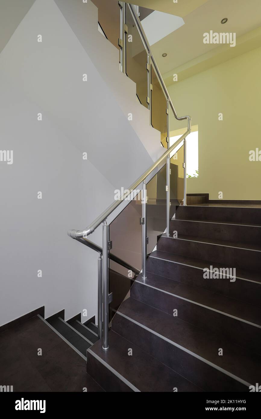 Luxury apartment interior with stairs hi-res stock photography and ...