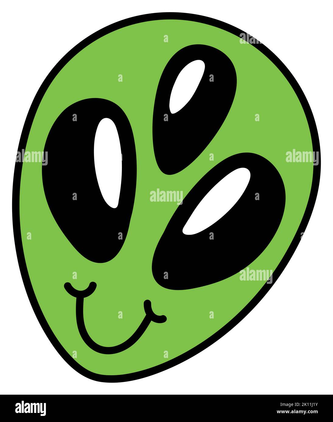 Isolated surrean alien emote icon Vector Stock Vector Image & Art - Alamy