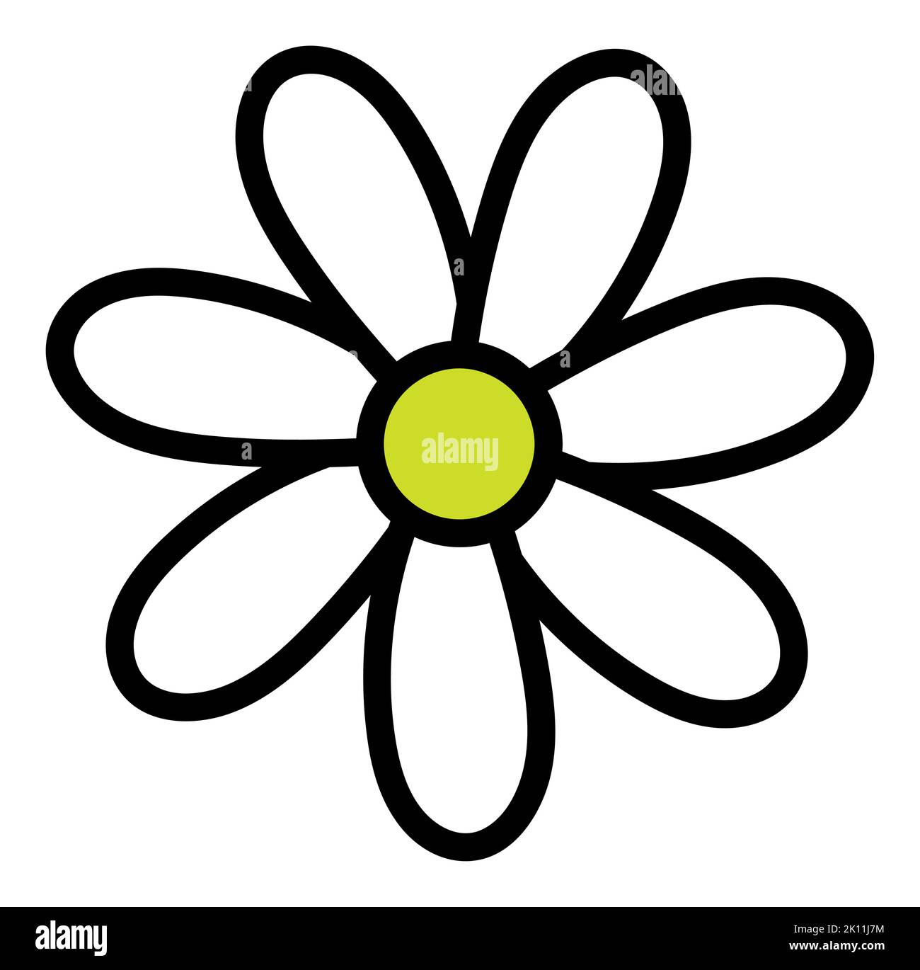 Isolated colored 60s groovy flower emote graffiti Vector Stock Vector ...
