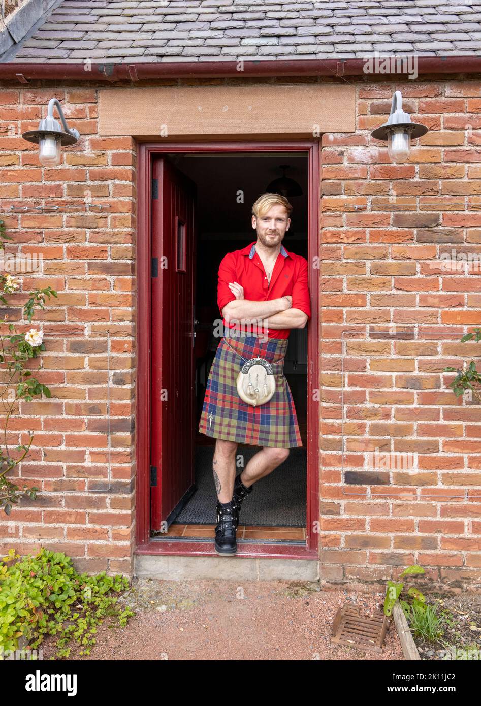 Kiltmaker Graeme Bone , wearing the Prince’s Foundation tartan. Picture ...