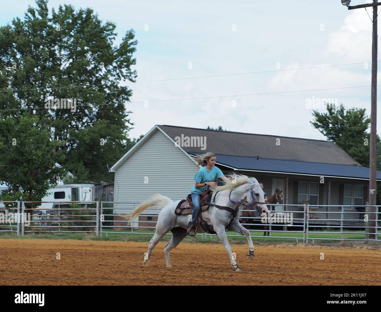 Female barrel racer hi-res stock photography and images - Alamy