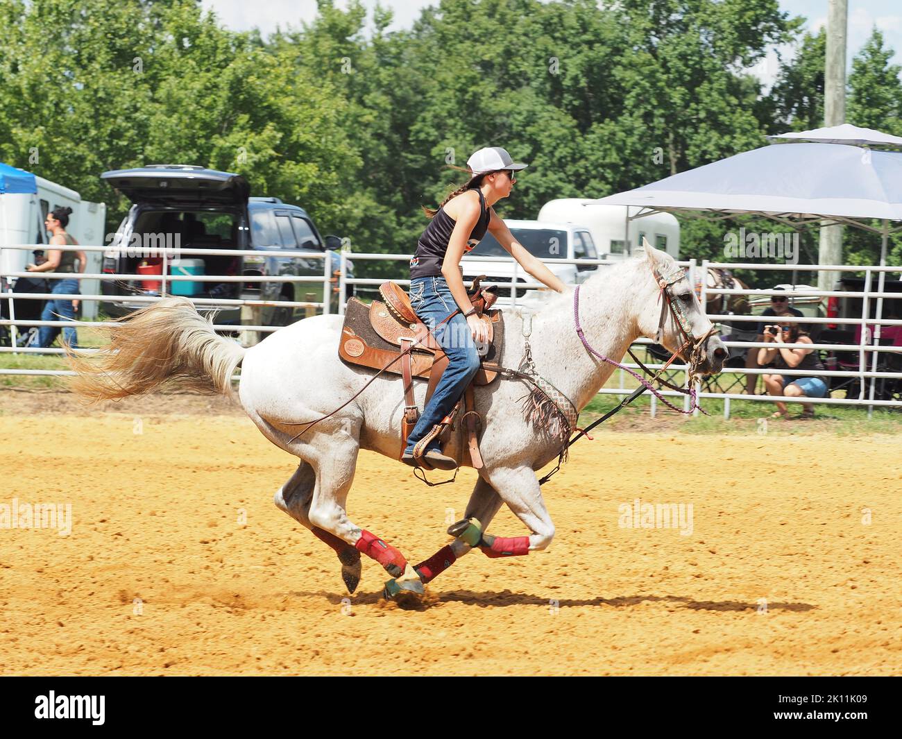 Female barrel racer hi-res stock photography and images - Alamy