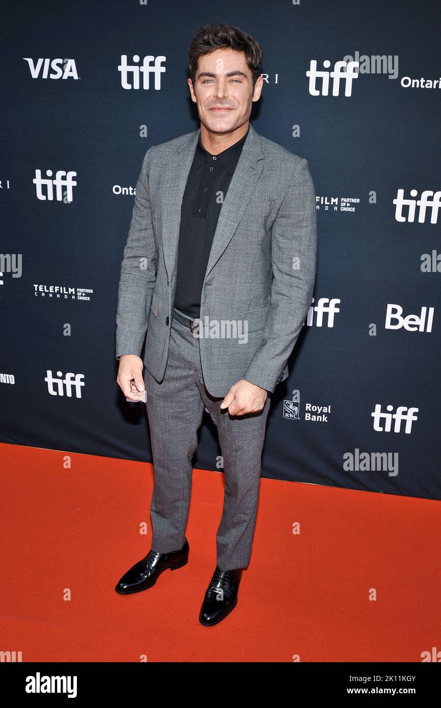 13 September 2022 - Toronto, Ontario, Canada - Zac Efron. 2022 Toronto ...