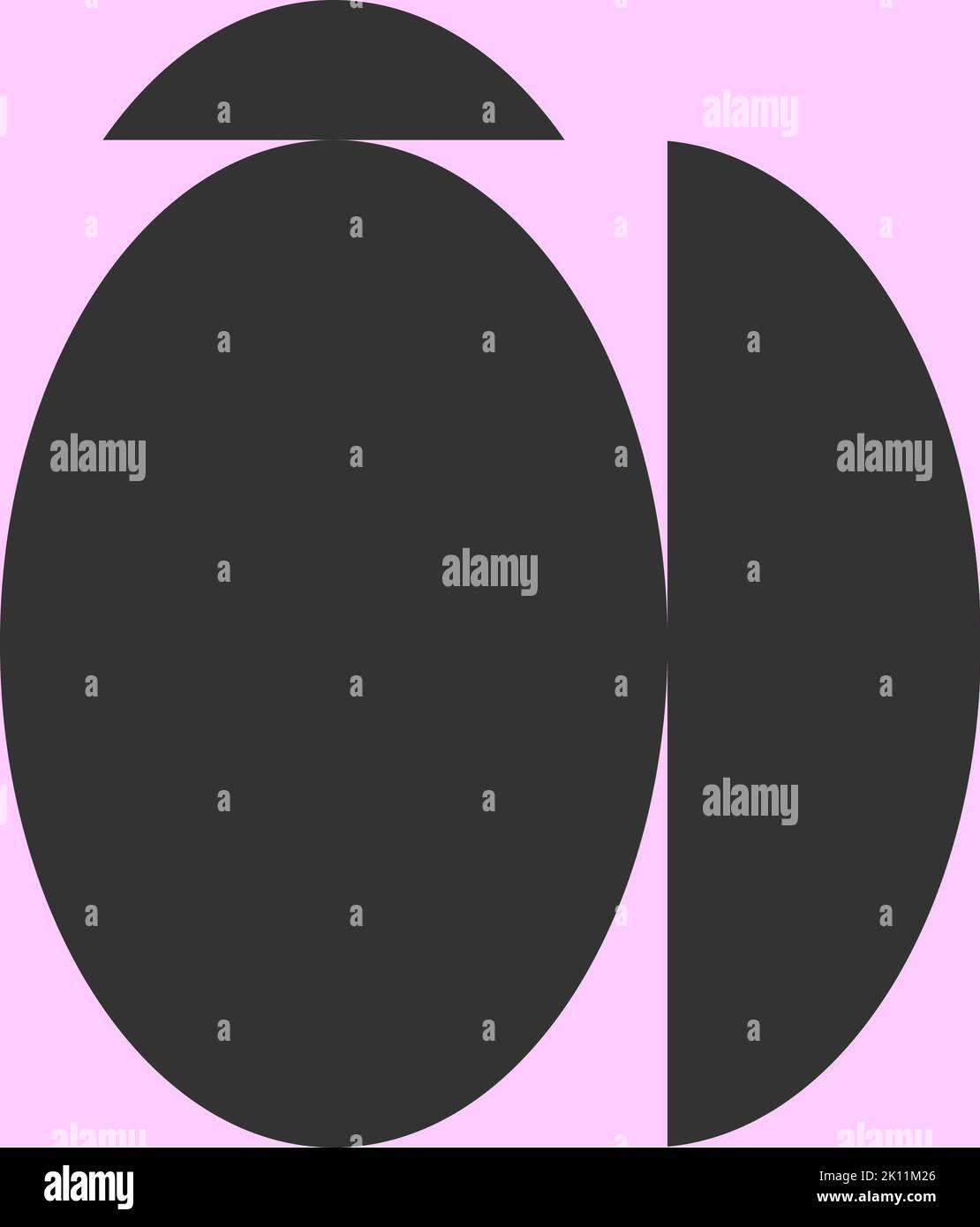 Brutalism inspired graphic design made with abstract elements and ...