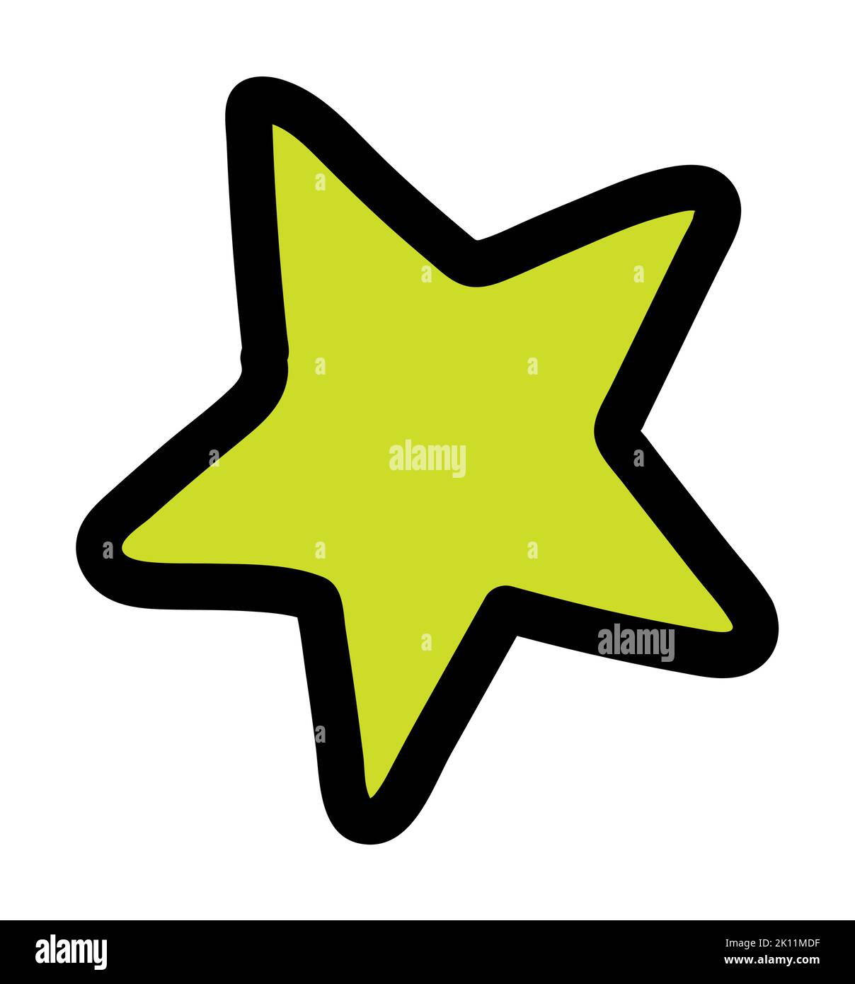 Isolated colored 60s groovy star shape icon Vector Stock Vector Image ...