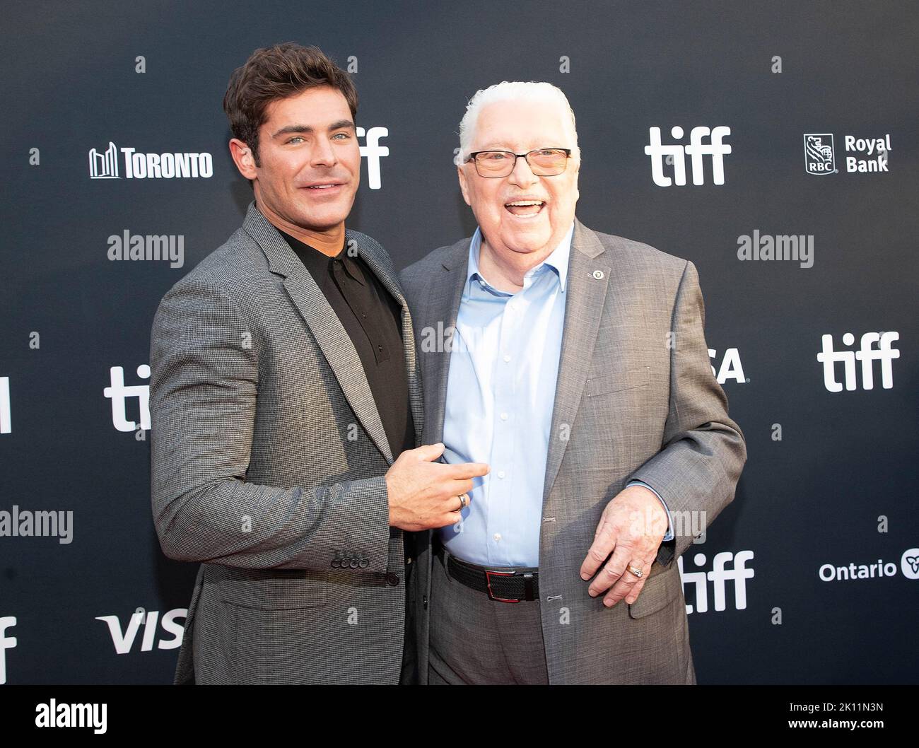Toronto, Canada. 13th Sep, 2022. Zac Efron, John "Chickie" Donohue ...