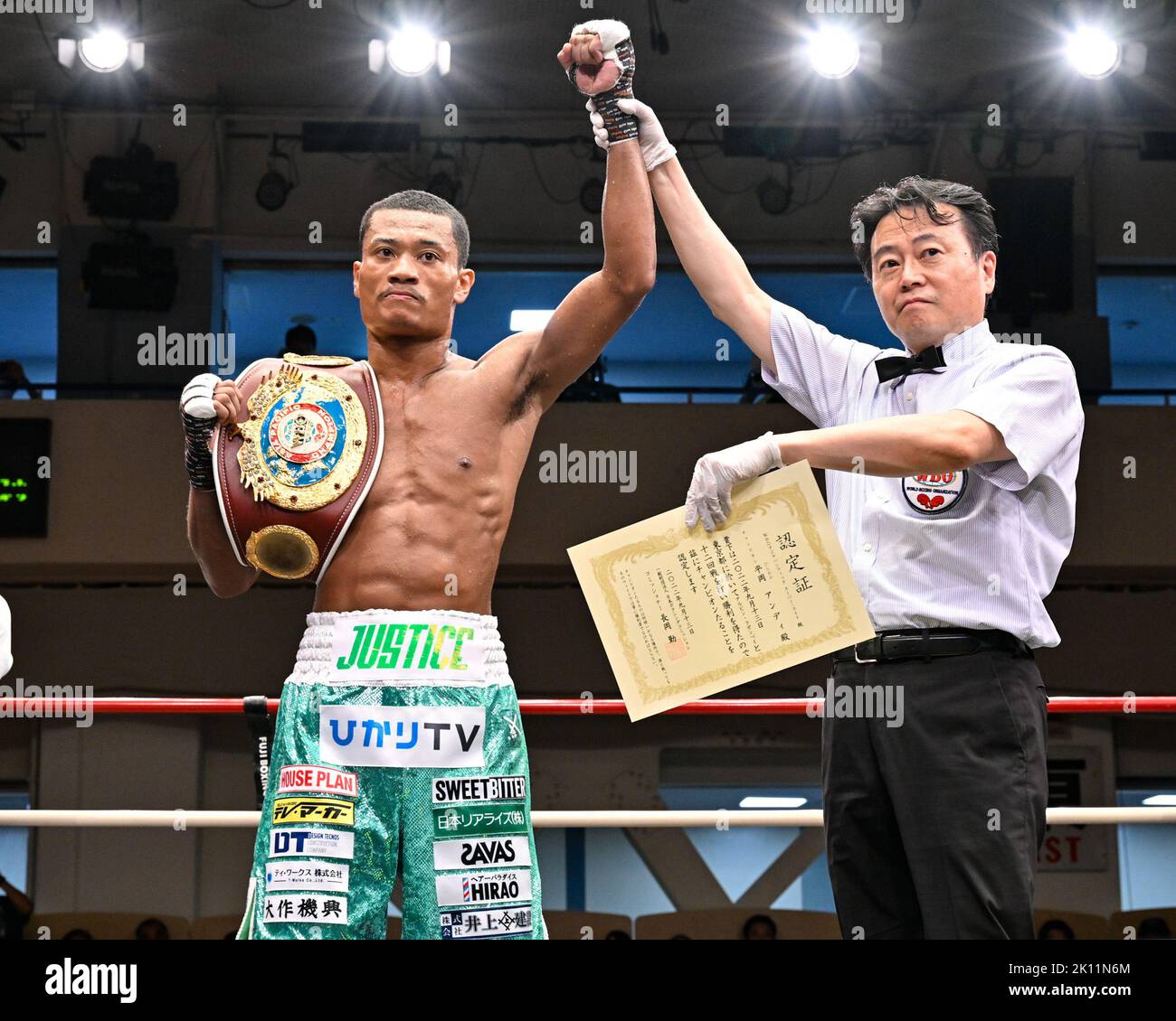 Tokyo, Japan. 13th Sep, 2022. Champion Andy Hiraoka of Japan won the ...