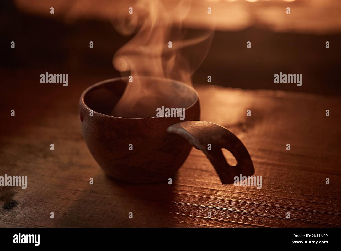 Wooden cup kuksa traditional Sami craft Stock Photo - Alamy