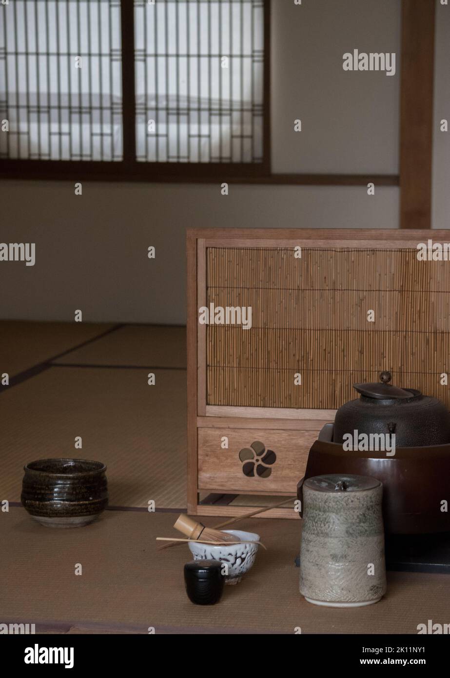 image of the traditional japanese tea ceremony Stock Photo - Alamy