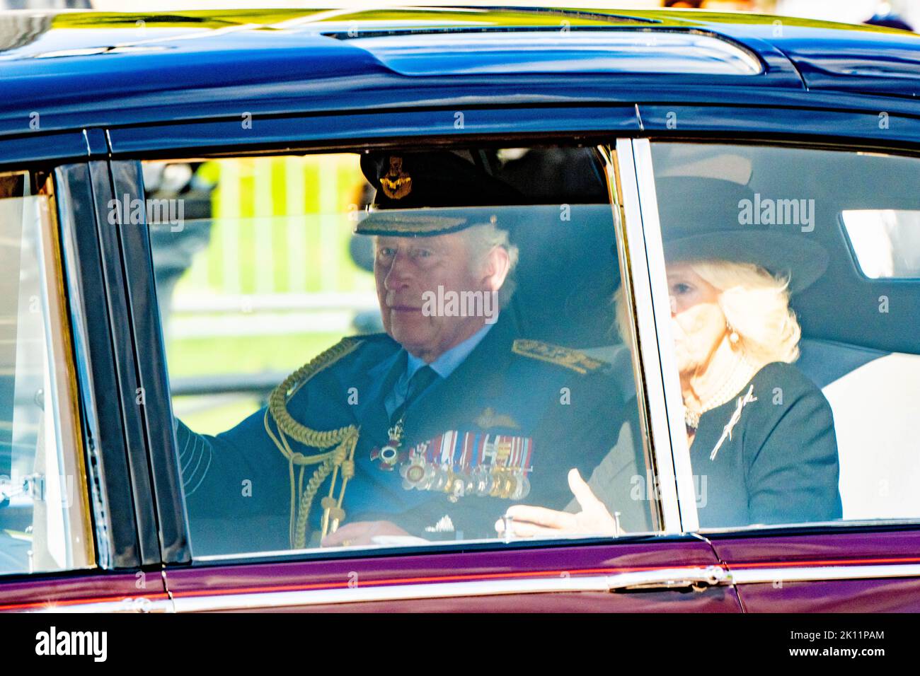 King Charles III and Camilla Queen consort of the United Kingdom follow ...
