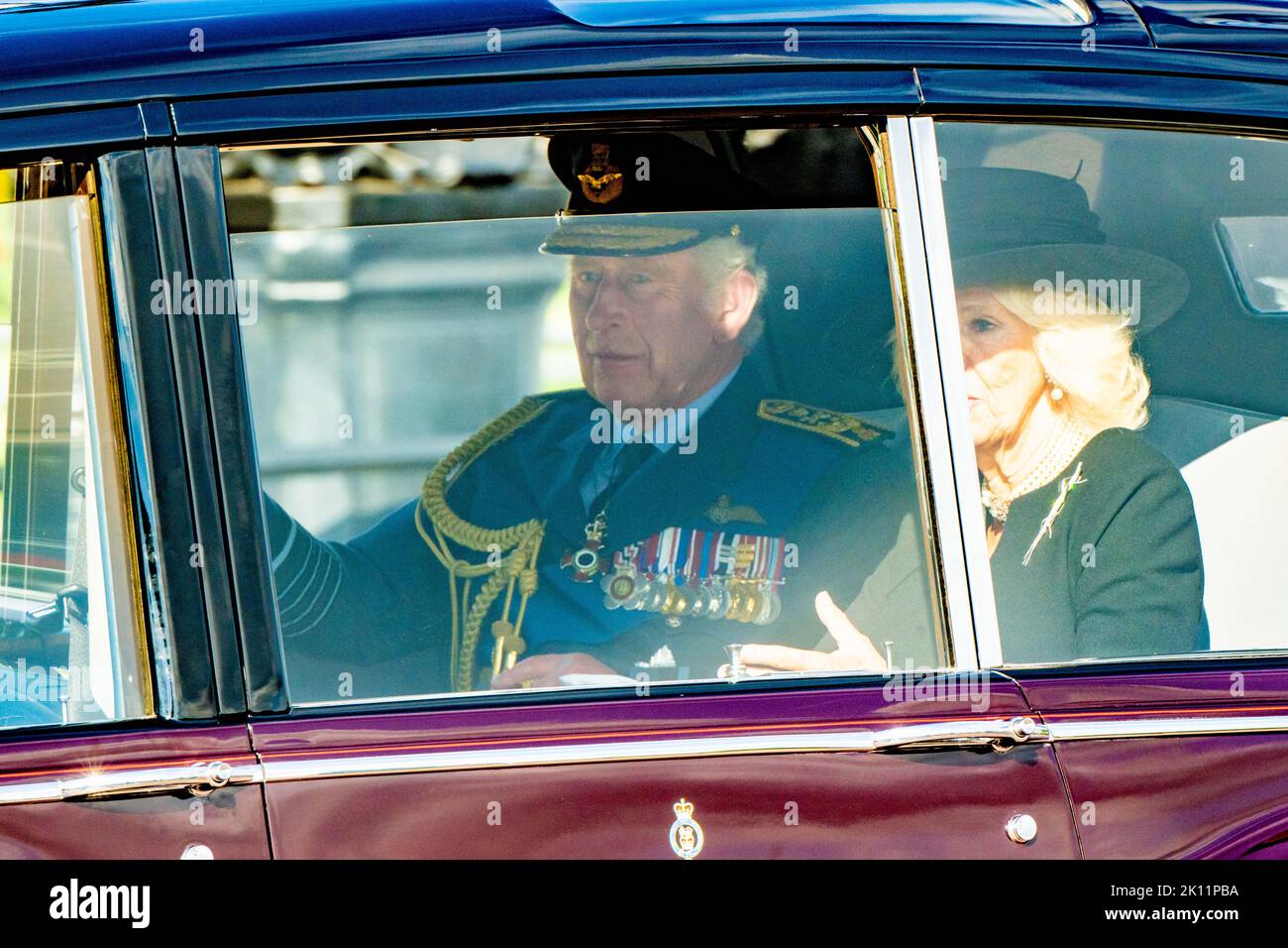 King Charles III and Camilla Queen consort of the United Kingdom follow ...
