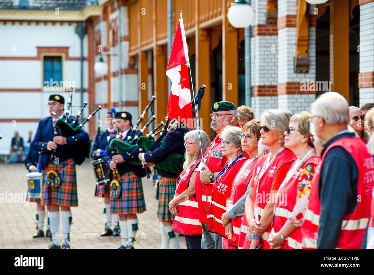 Ceremony at an In Our Fathers Footsteps ceremony in the Royal Stables ...