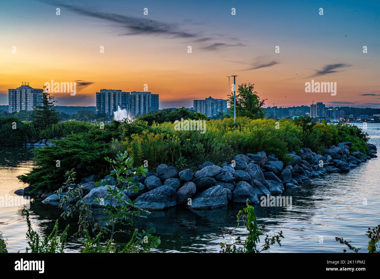 Down Town Barrie beach shore Centennial park Stock Photo - Alamy