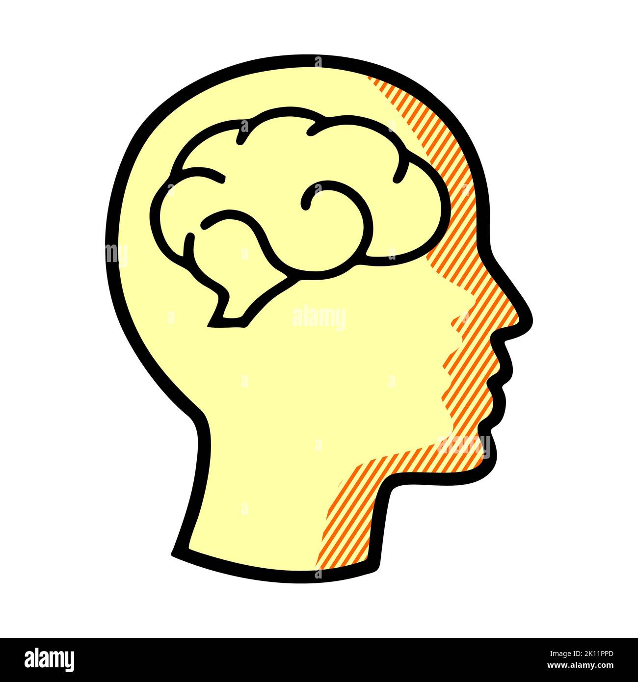 brain icon isolated on white background from human mind collection ...