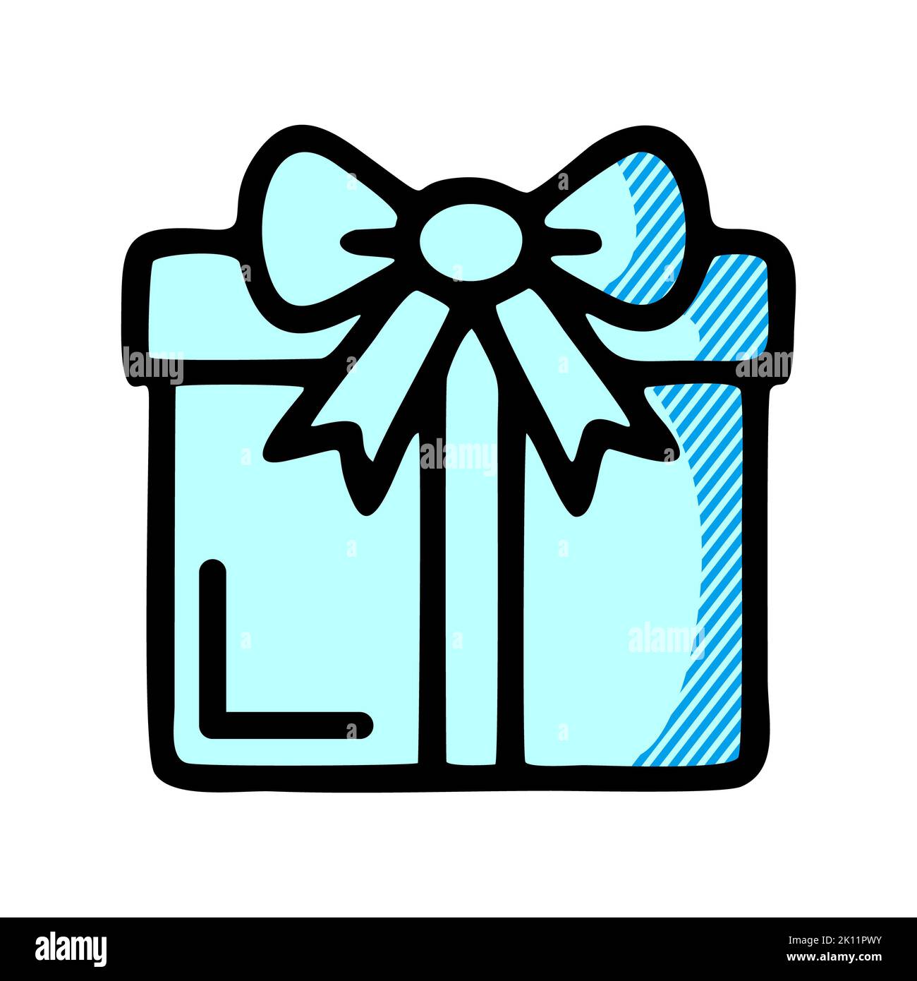 gift box icon isolated on white background from event collection. gift ...