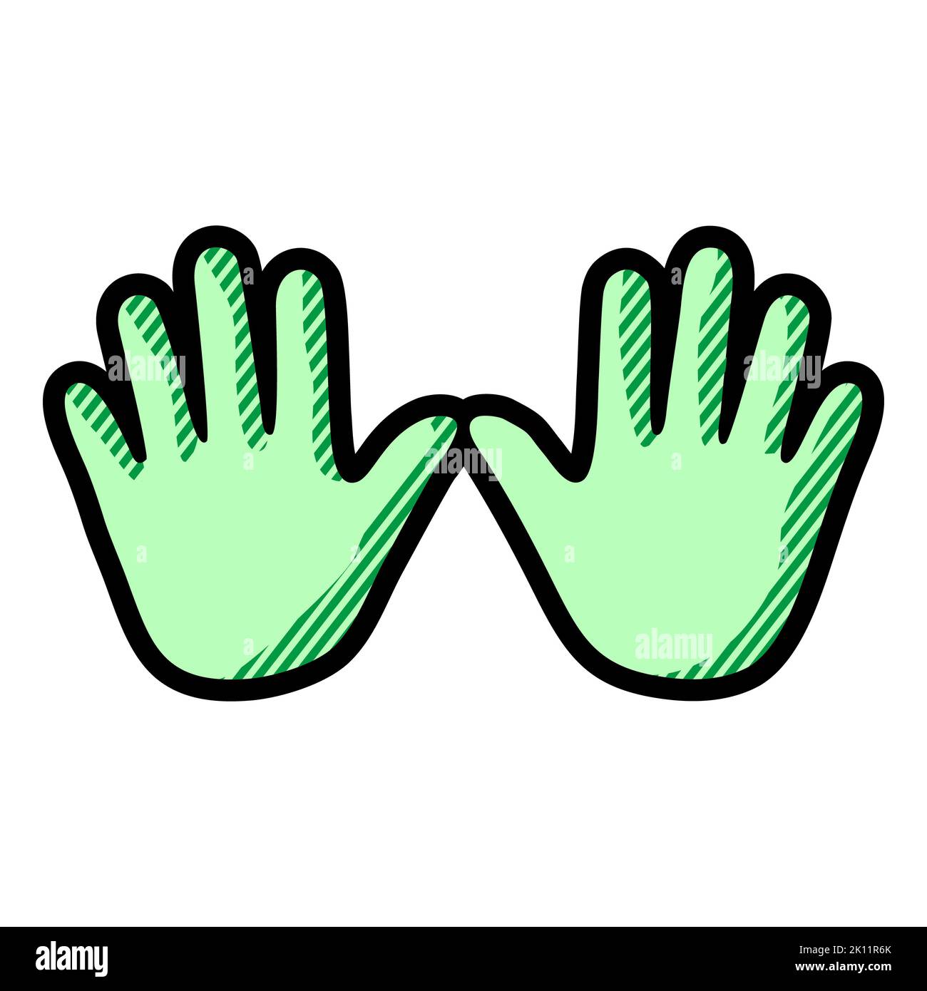 hands icon, hand icon vector, in trendy flat style isolated on white ...