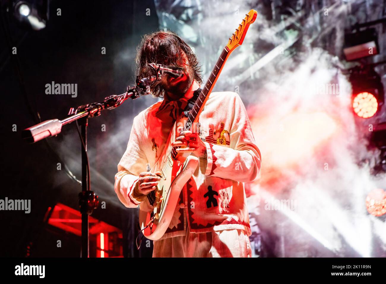 Milano, Italy. 14th Sep, 2022. Simon Neil from Scottish rock band Biffy ...