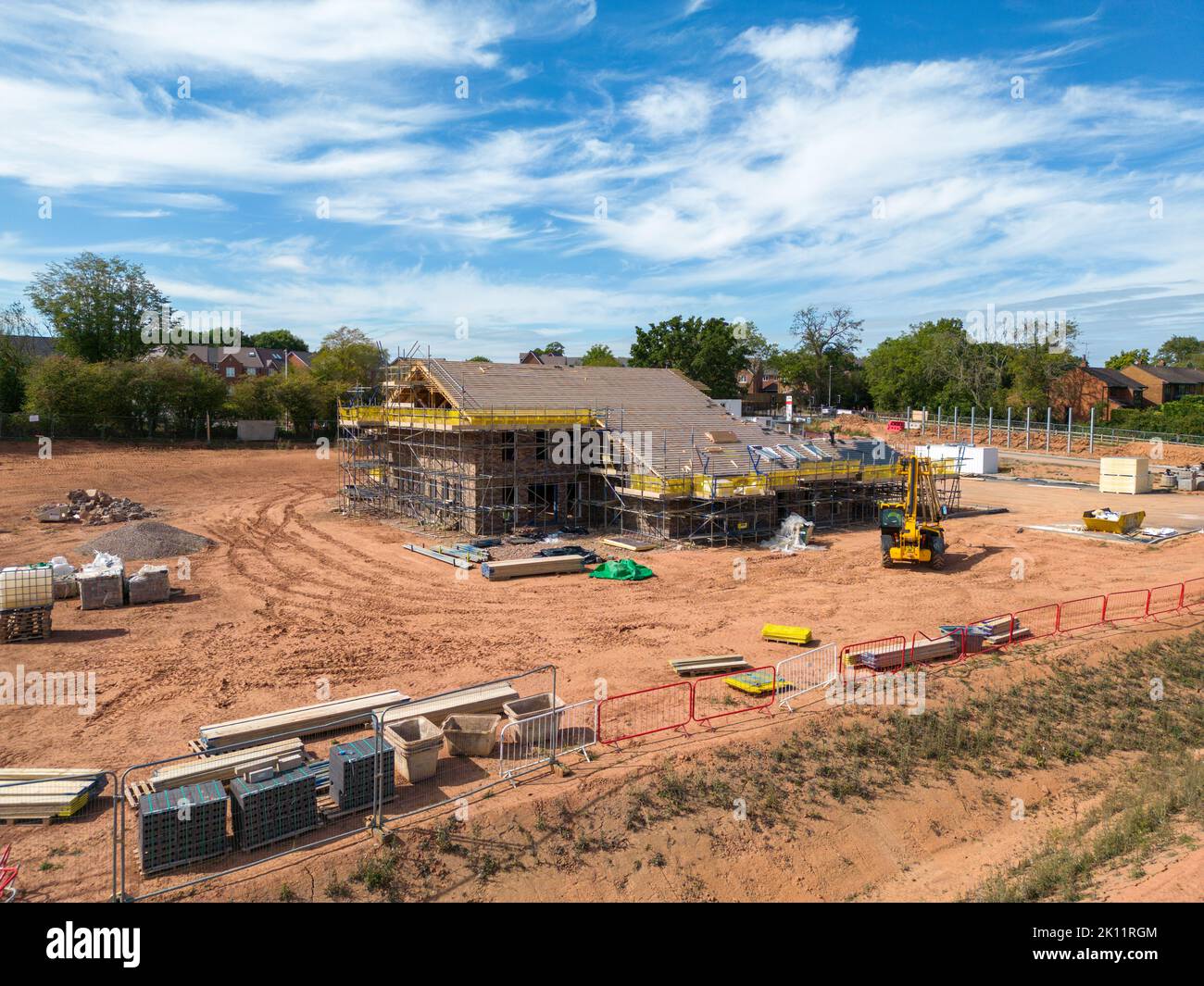 The section of the HS2 rail network being built near Burton Green in ...