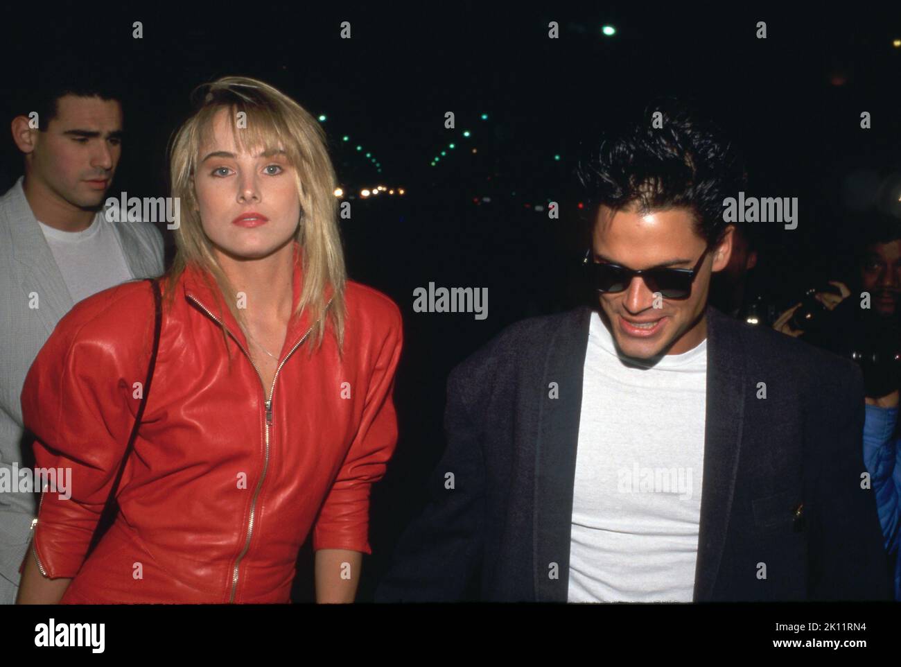 Rob Lowe and Chyna Phillips April 1988 Credit: Ralph Dominguez ...