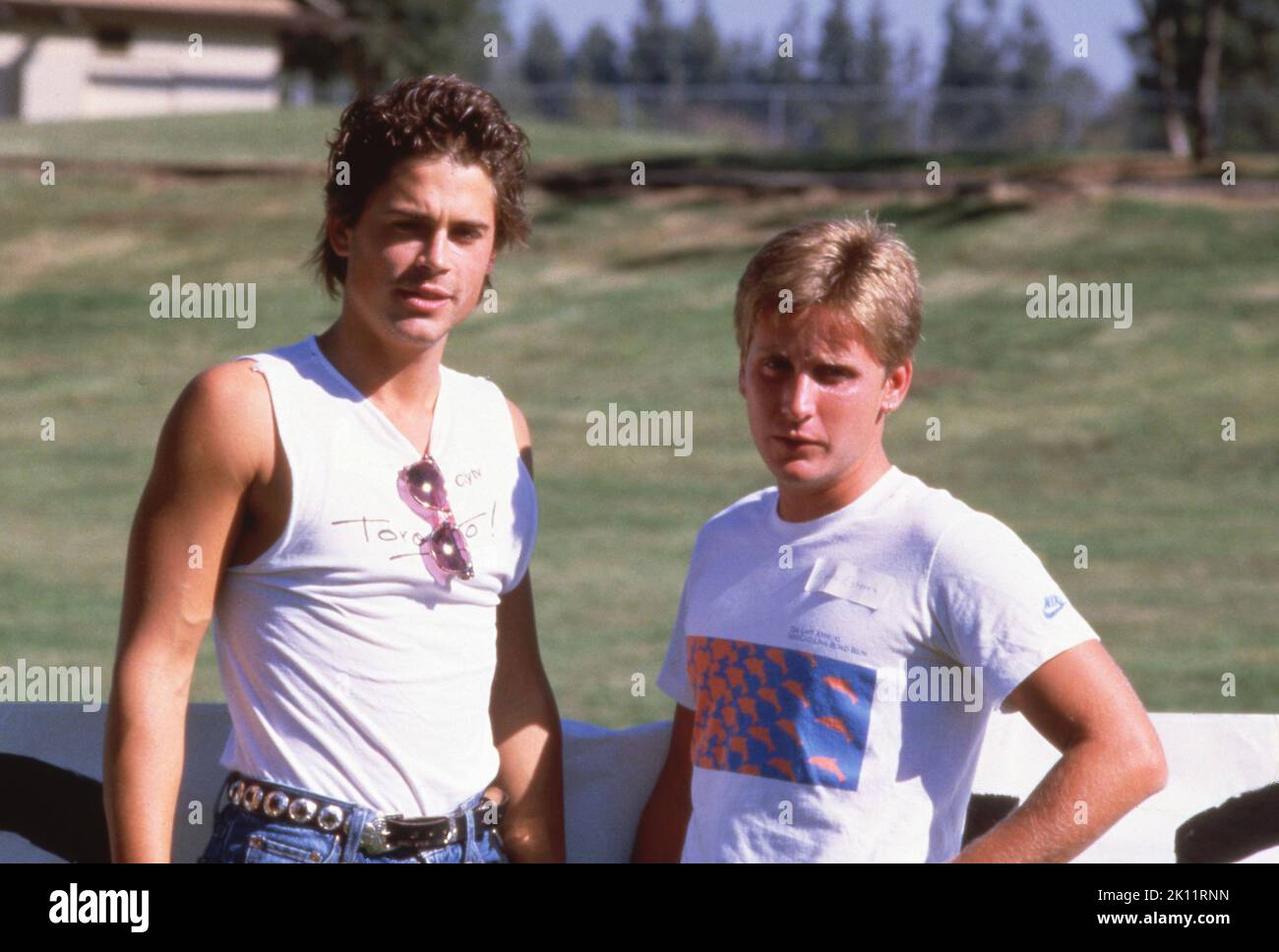Rob Lowe and Emilio Estevez at the PRO-Peace Public Service ...