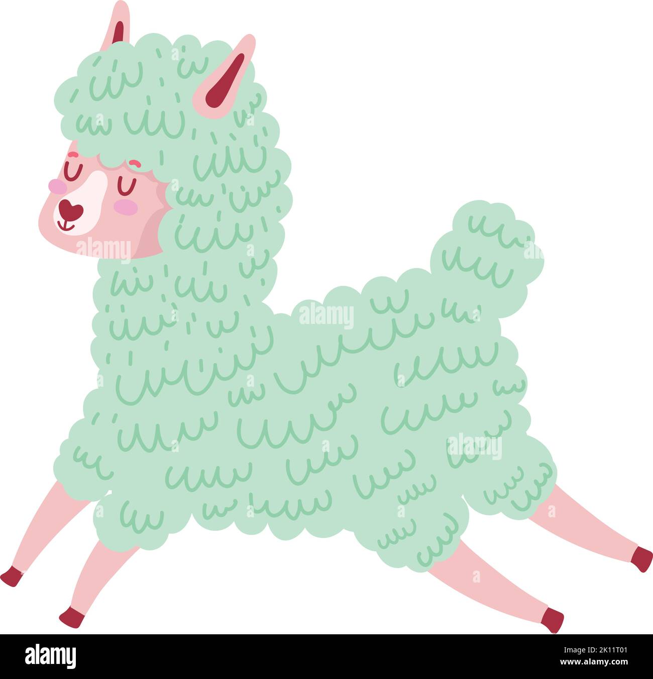 Lama running Cut Out Stock Images & Pictures - Alamy