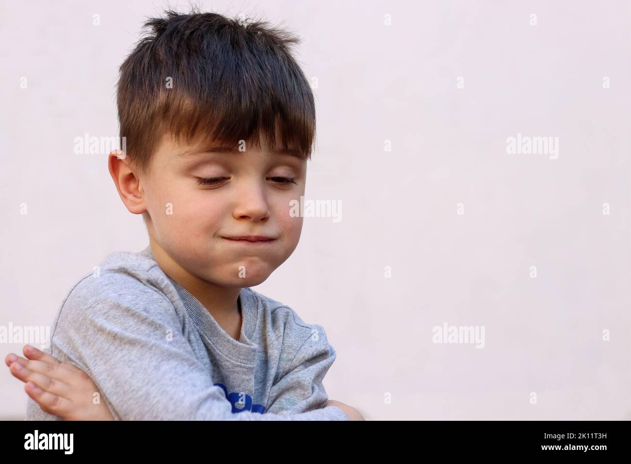 boy portrait simulating expressions Stock Photo - Alamy