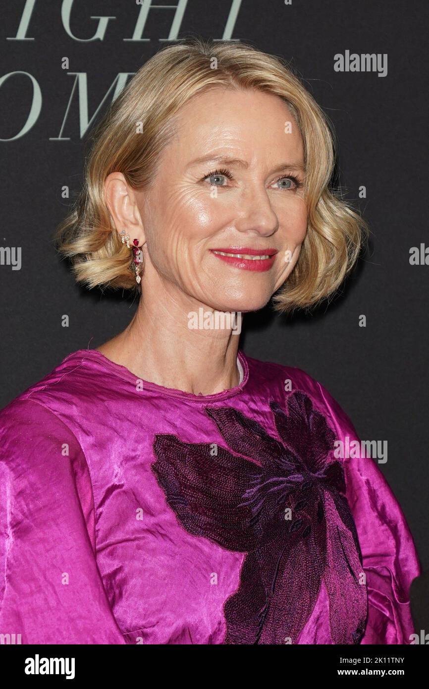New York, NY, USA. 14th Sep, 2022. Naomi Watts at arrivals for ...
