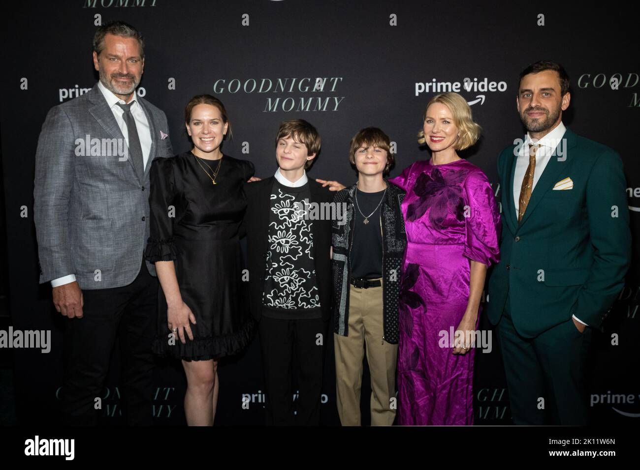 (L-R) Peter Hermann, Julie Rapaport, Cameron Crovetti, Nicholas ...