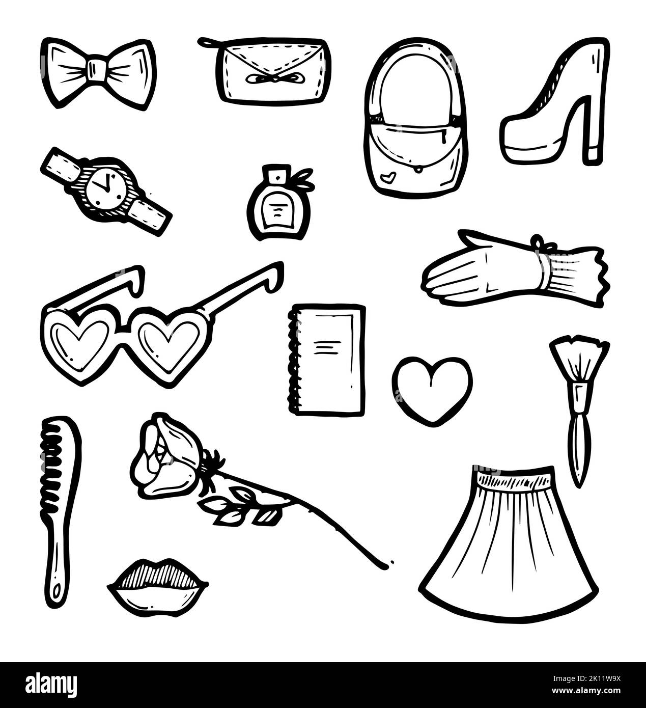 Drawins Of Girl Accesories